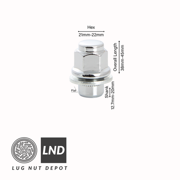 Mag Nut With Washer - Chrome – Lug Nut Depot